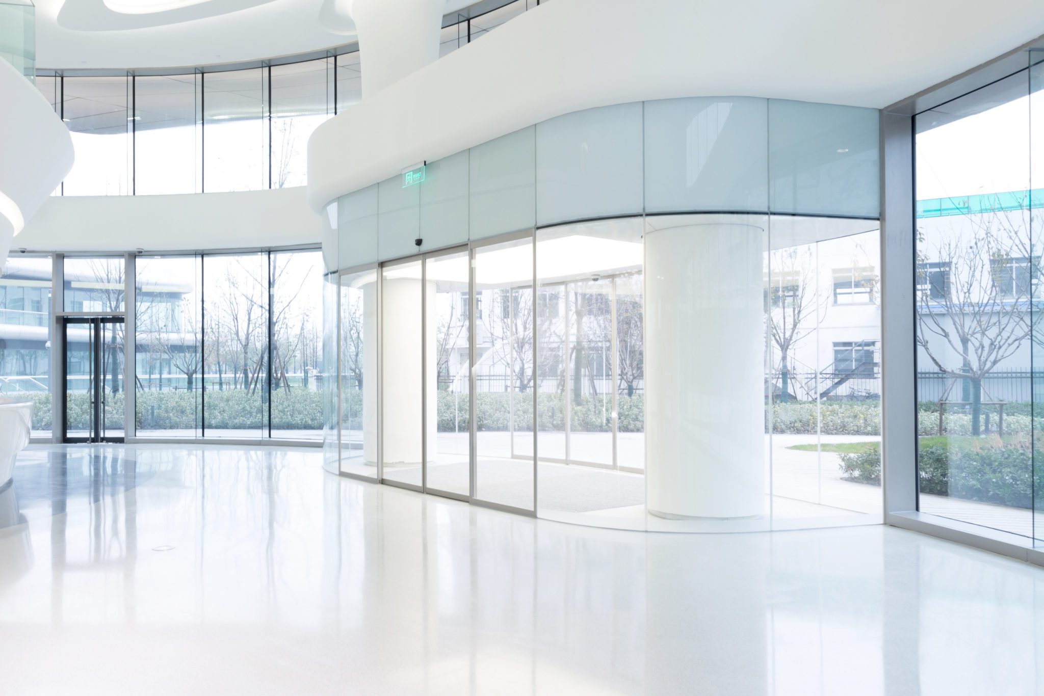 Curved Glass Partitions - Glass Walls and Doors